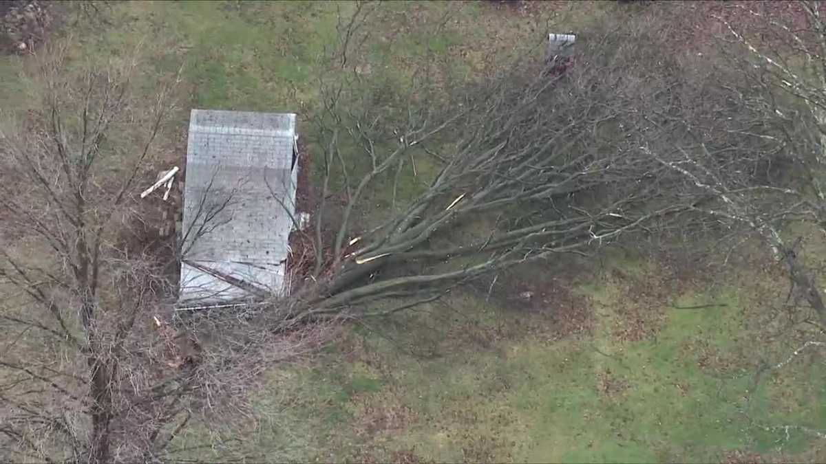 PHOTOS: Damage from tornado warning in central Maryland