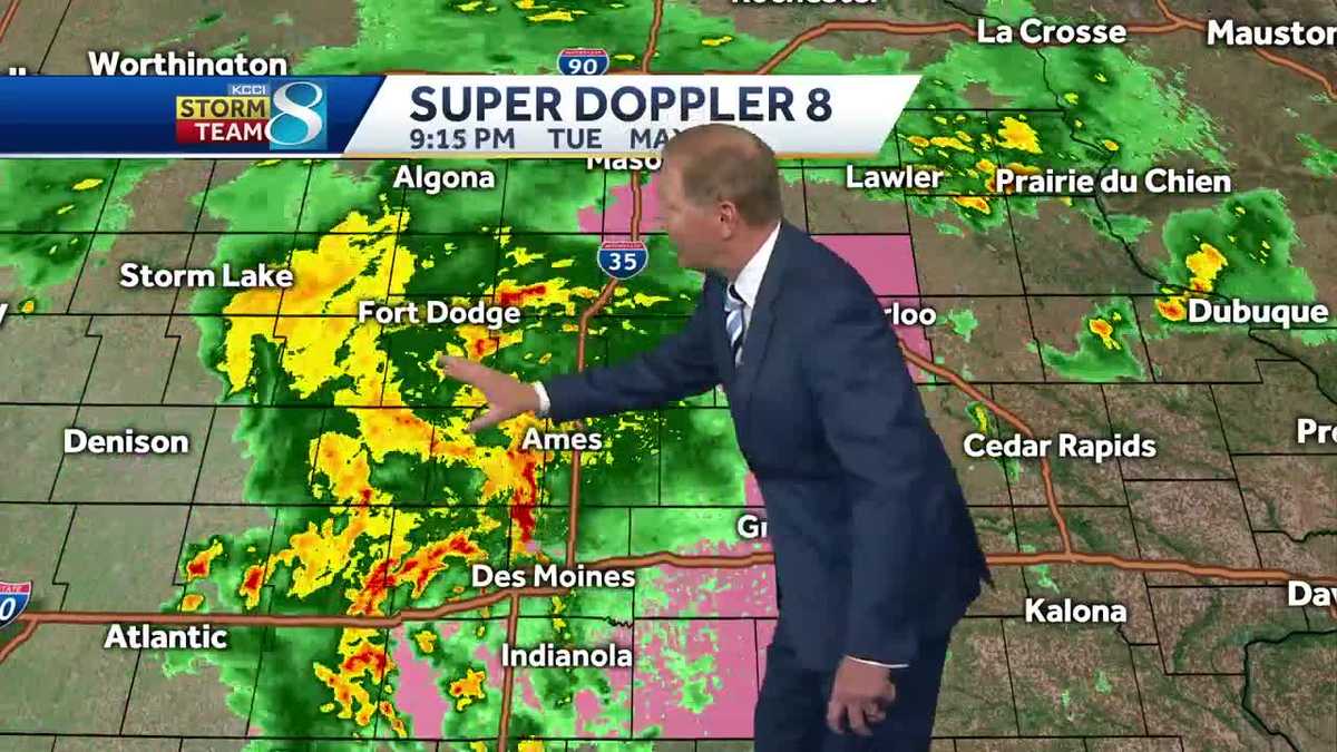 Severe weather continues overnight, into Wednesday
