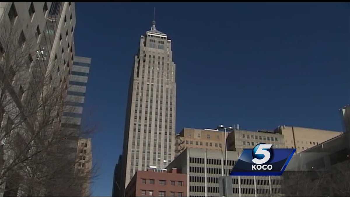 Limestone bricks fall from First National Center in downtown OKC