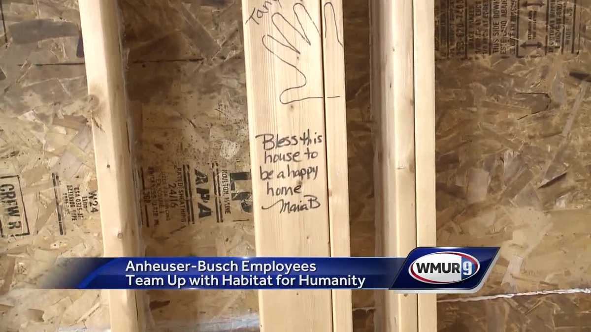 Budweiser employees, Habitat for Humanity building home in Nashua