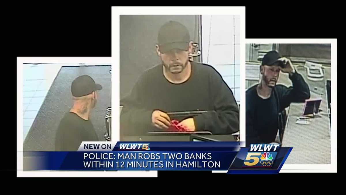 Busy Hamilton bank robber hits two banks in 12 minutes