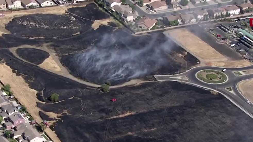 Suspect detained in 16-acre Elk Grove grass fire, officials say