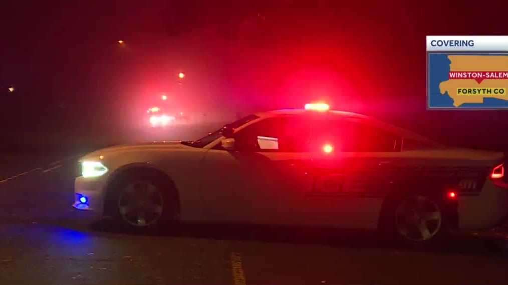 Winston-Salem fire crew working to put out house fire