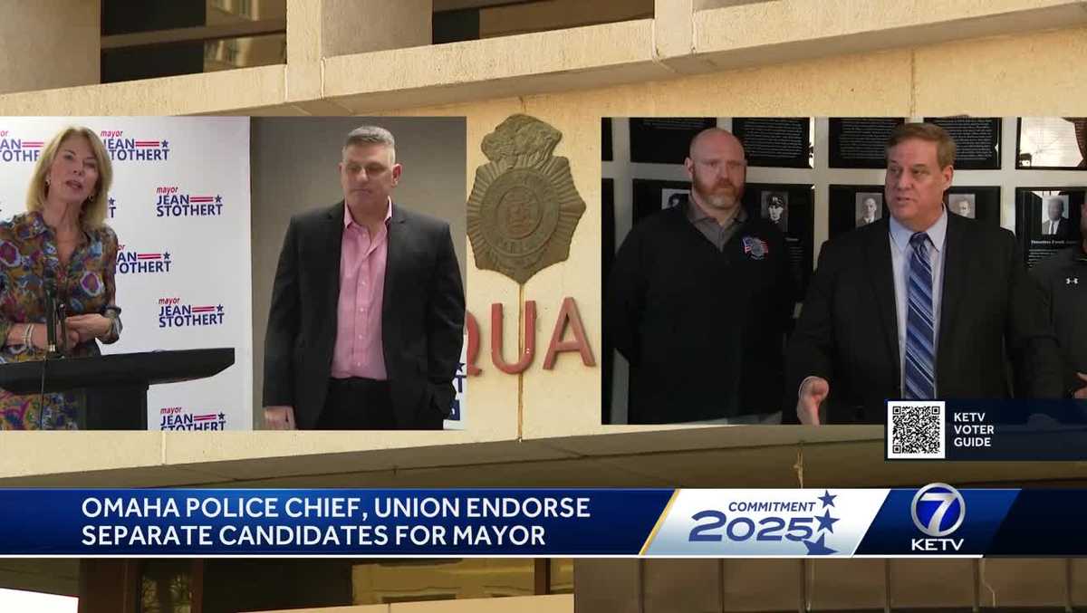 Omaha police chief, union endorse separate candidates for mayor