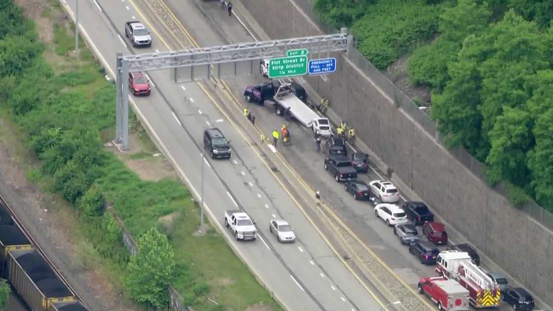 Route 28 reopens after multi-vehicle crash in Pittsburgh
