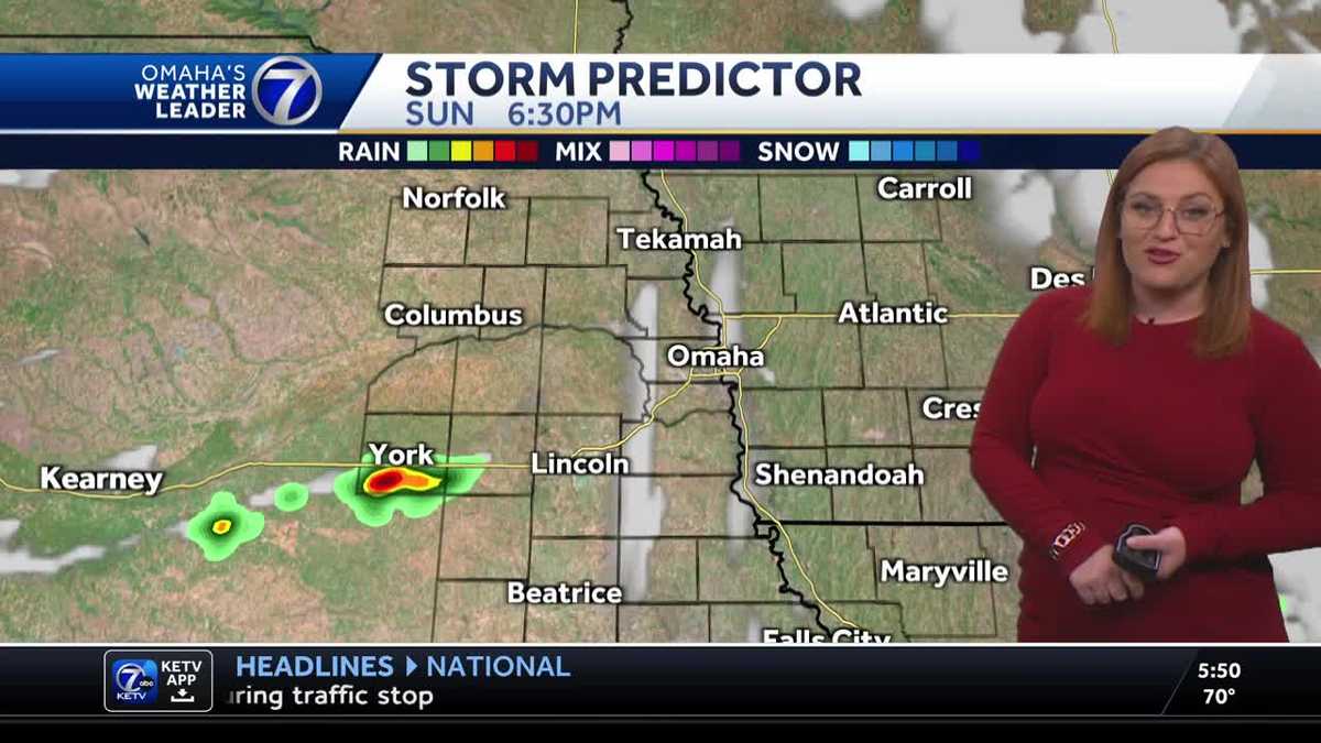 Omaha weather: Rain chances continue Sunday, Monday