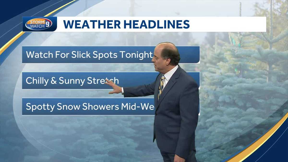 NH weather video: Chilly, sunny stretch with spotty snow showers