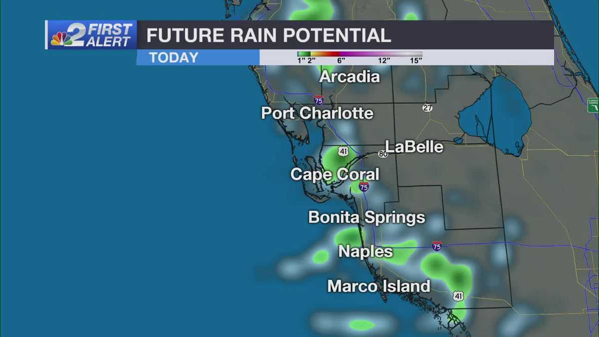 Storms fire up closer to the coast Thursday afternoon in SWFL
