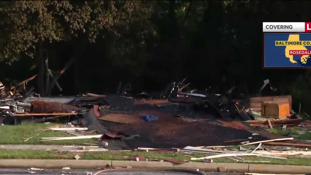 Explosion levels house in Rosedale, officials say