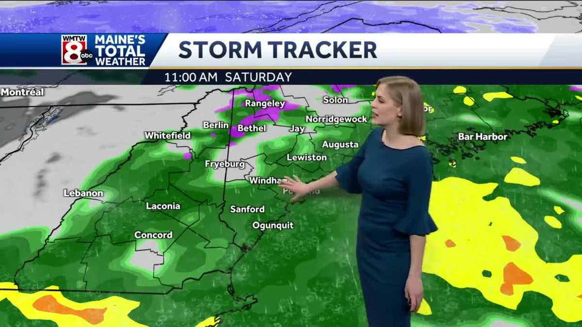Rain to sun today, cold and windy tomorrow
