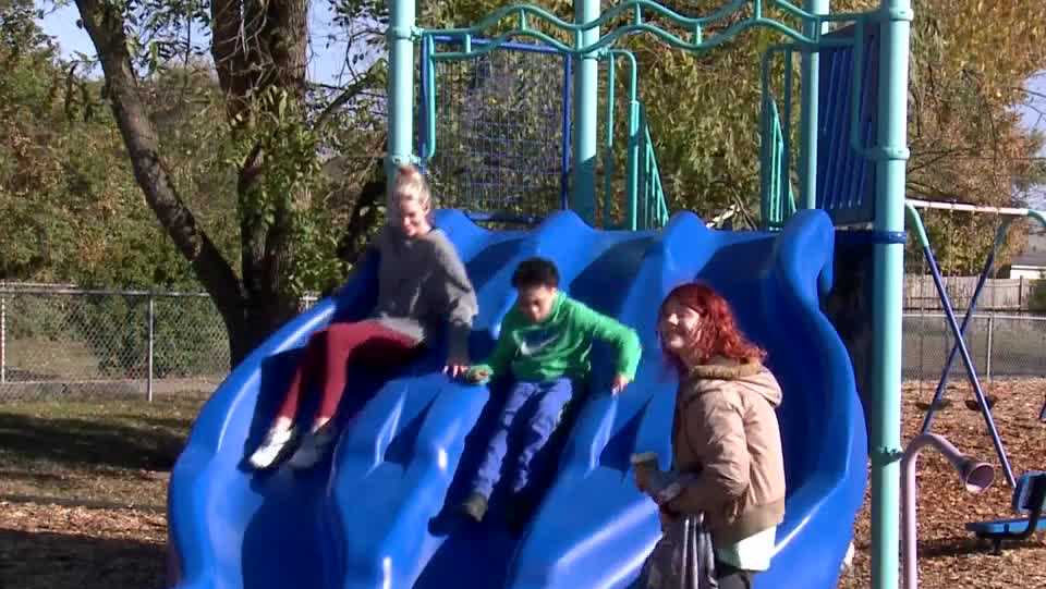 Binet school cuts the ribbon on new accessible playground