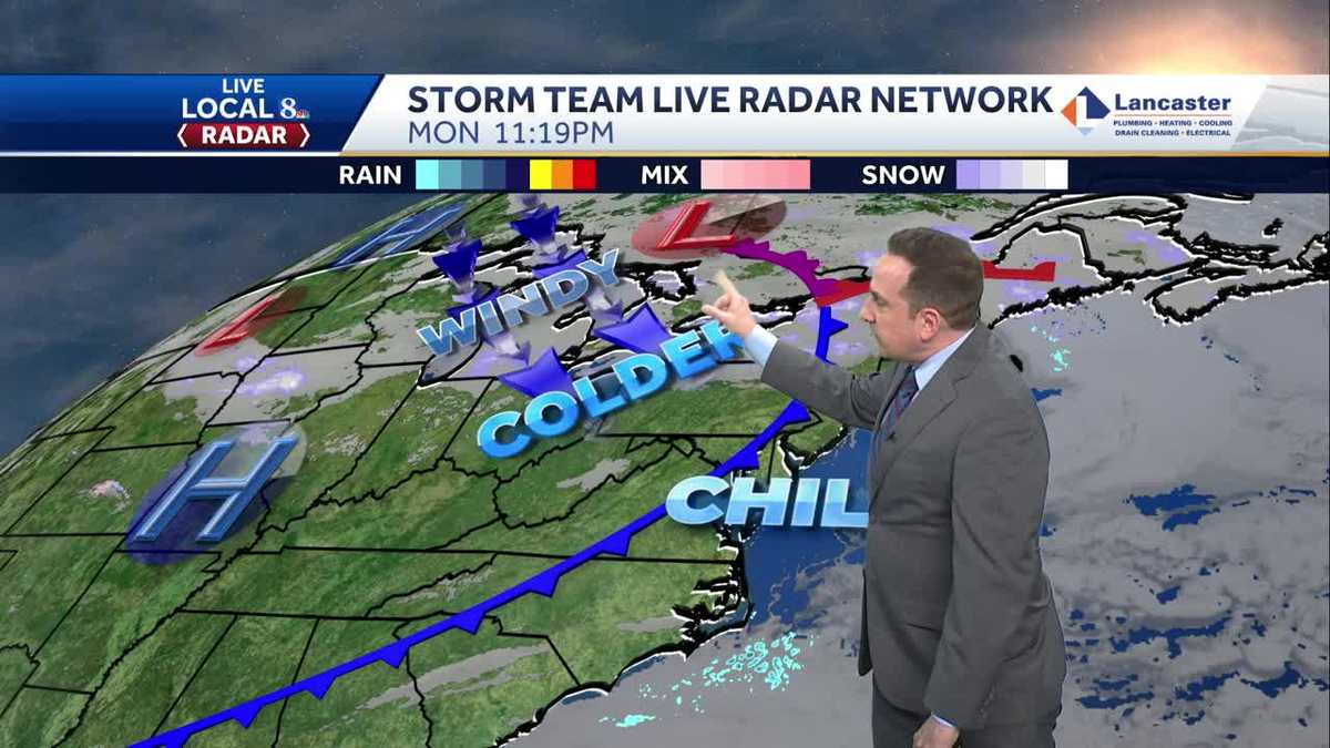 Blustery & Cold Rest Of Week; Rain/Snow Chances This Weekend