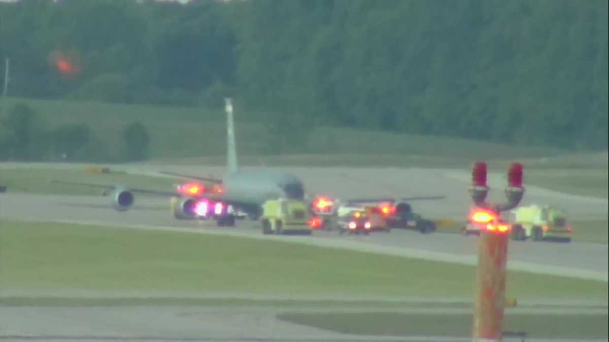 12 News - MKE Mitchell runway reopens after military plane tire failure