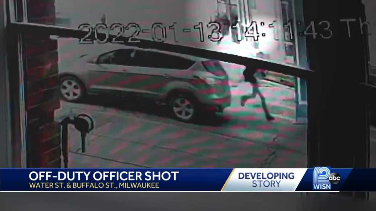 New video shows people run from Shake Shack after off-duty officer was shot