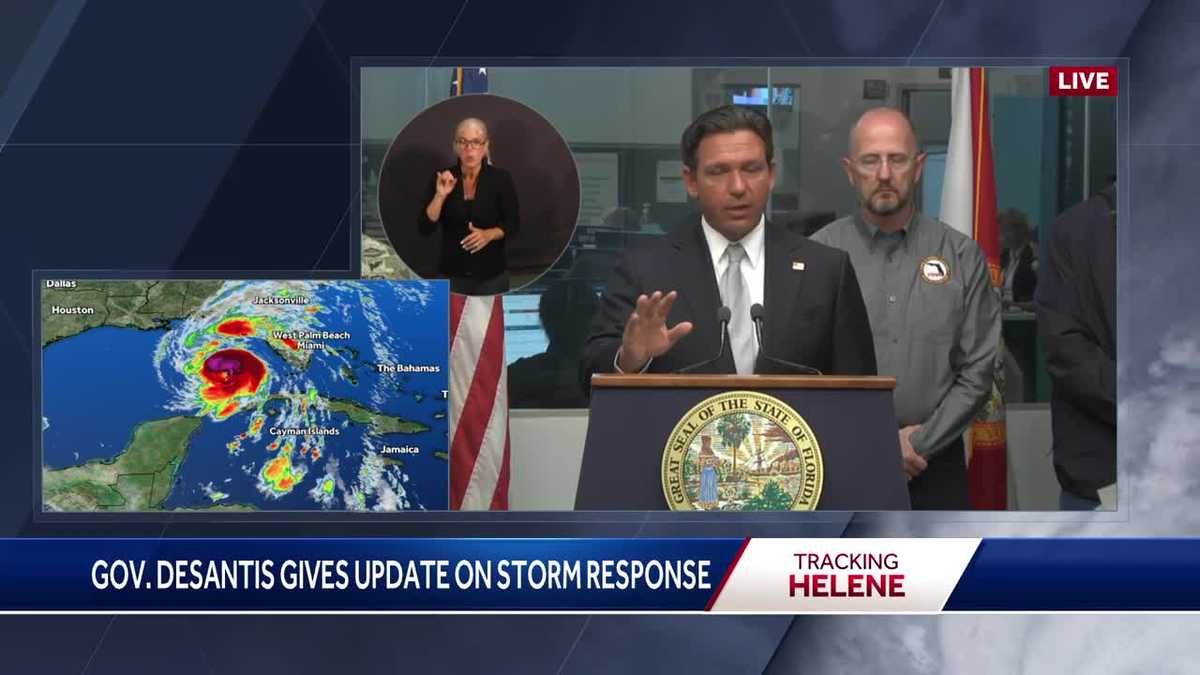 DeSantis declares state of emergency ahead of Hurricane Helene