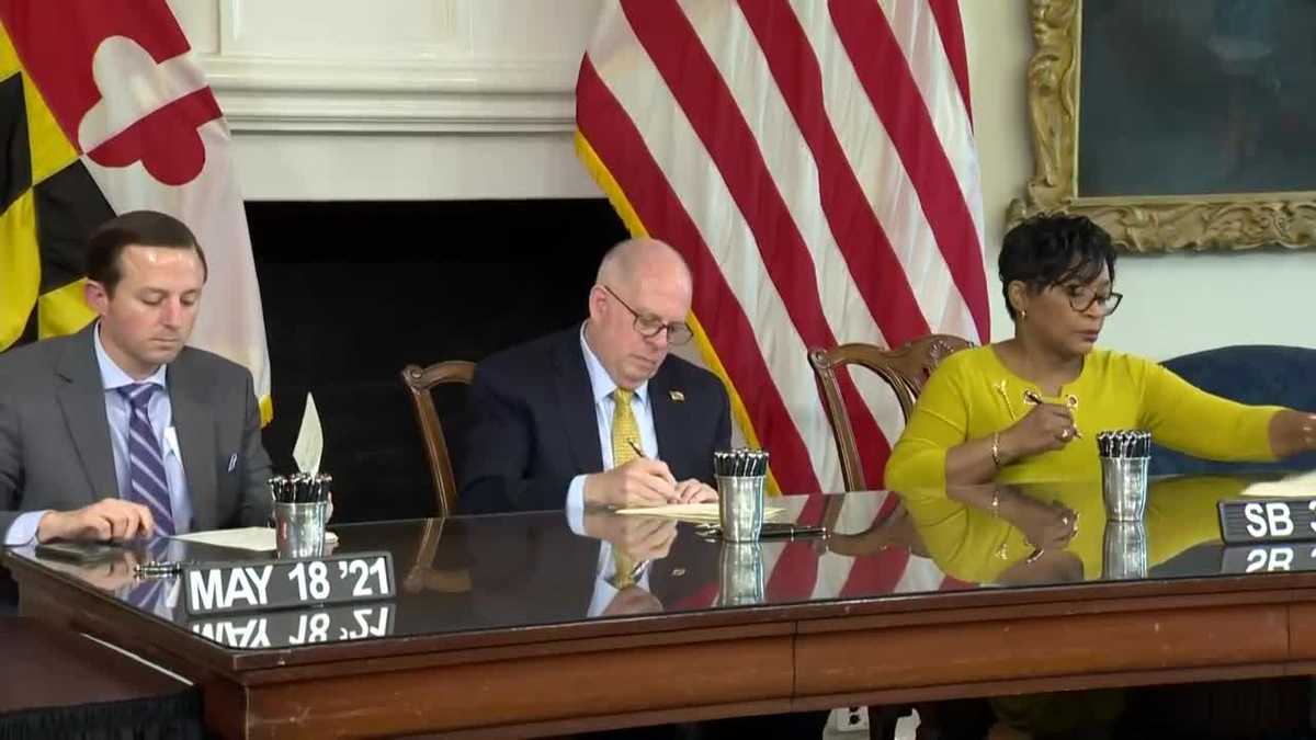 Maryland Governor Signs Hundreds Of Bills Into Law
