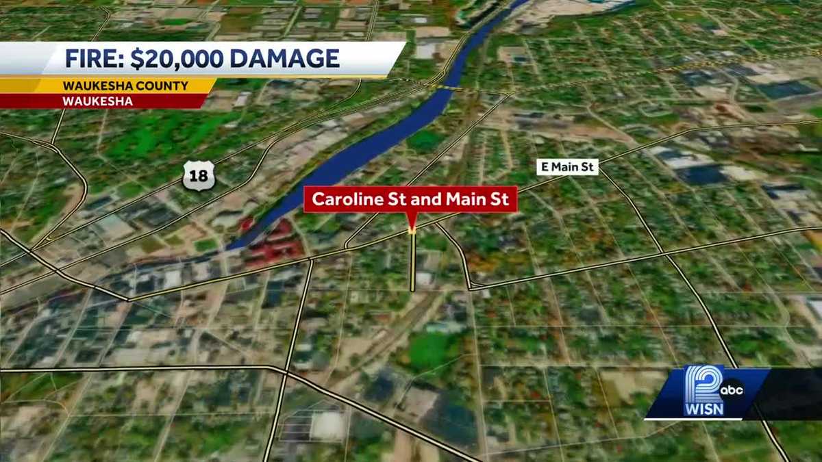 Structure fire in Waukesha causes $20,000 in damages