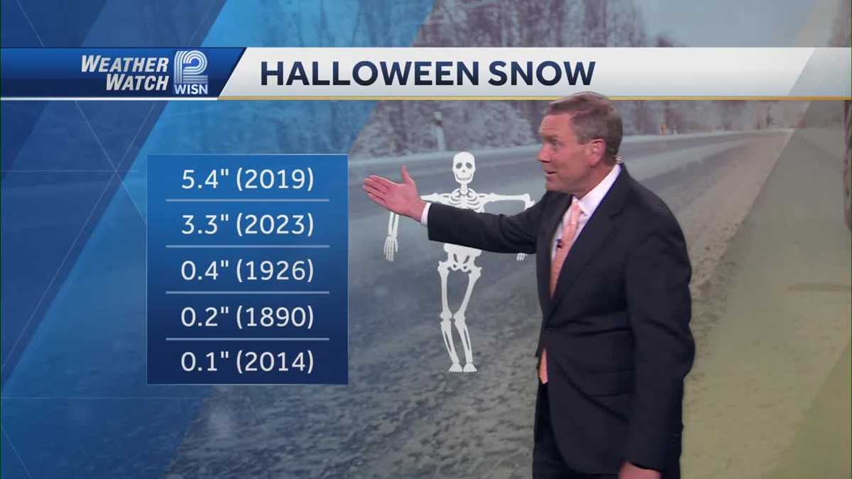 Southeastern Wisconsin gets 2nd highest amount of snow on Halloween ...
