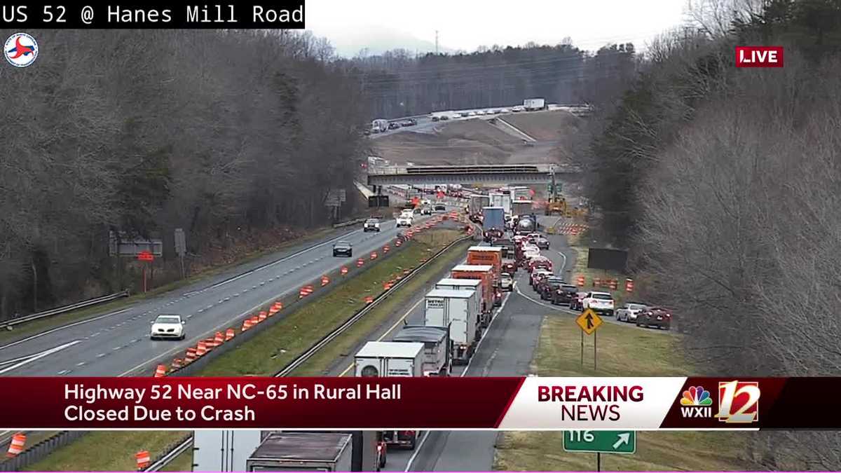 North Carolina: Highway 52 crash closes road, halts traffic in Rural ...