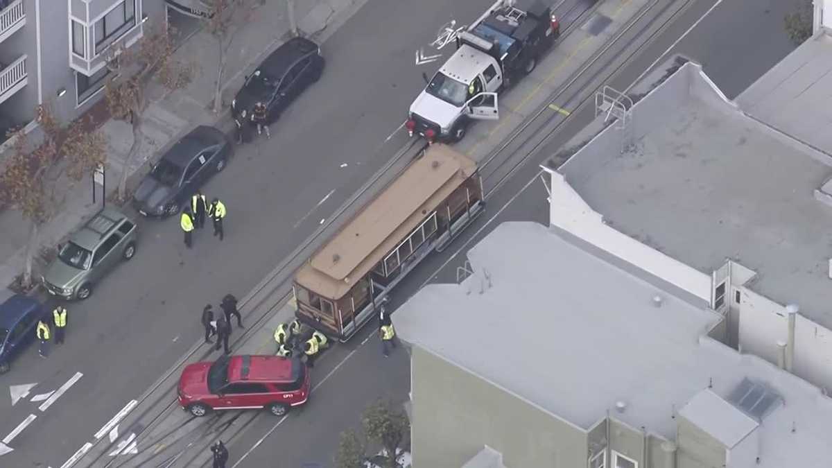 15 hurt after San Francisco cable car makes 'abrupt stop,' fire officials say