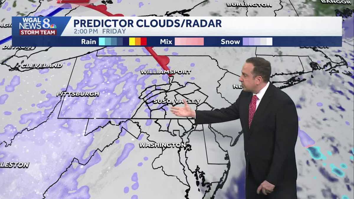 Dry Thursday, Light Snow Friday, Bitterly Cold This Weekend