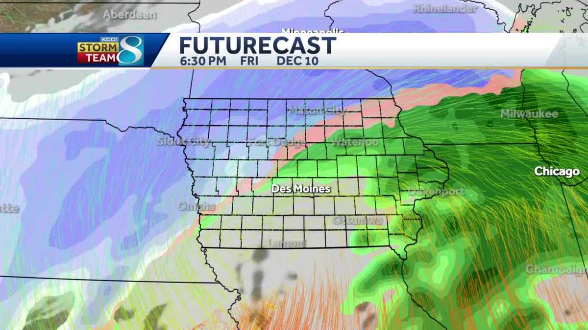 Forecast: Winter storm arrives in Iowa Friday