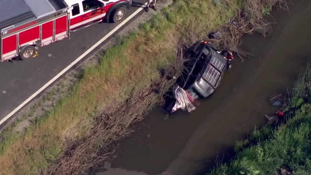 Driver killed in Yolo County crash where vehicle went into slough, CHP says