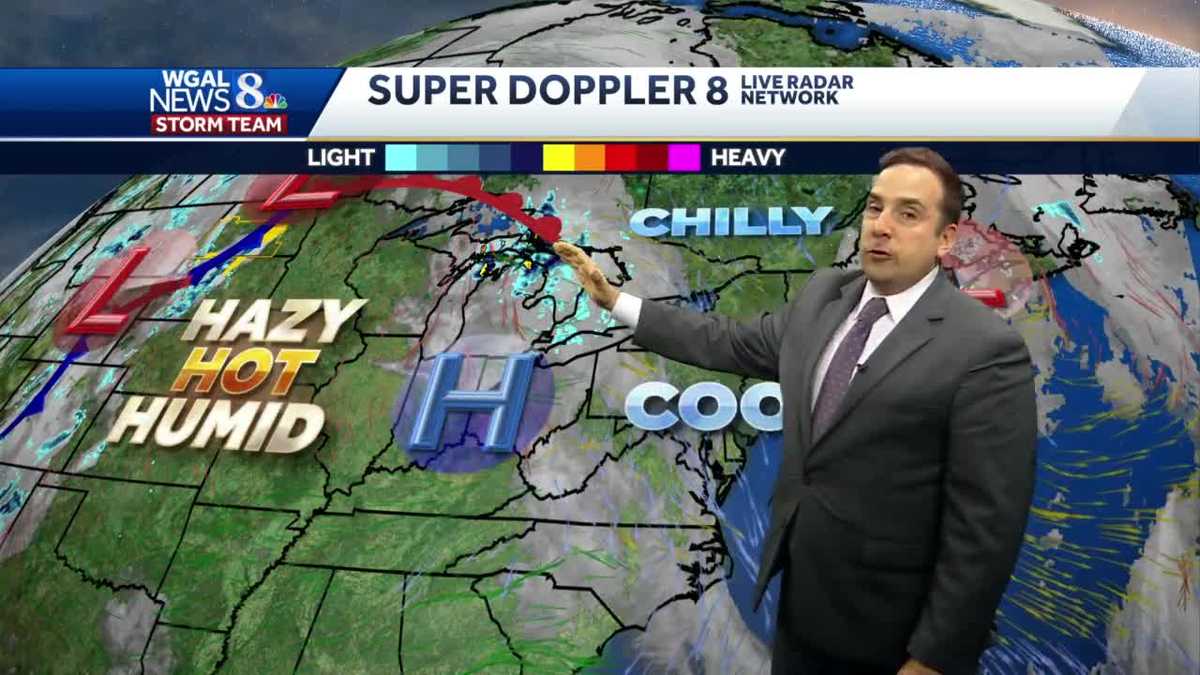 Comfy Monday; Heat, Humidity Return Tuesday With Few T'Showers
