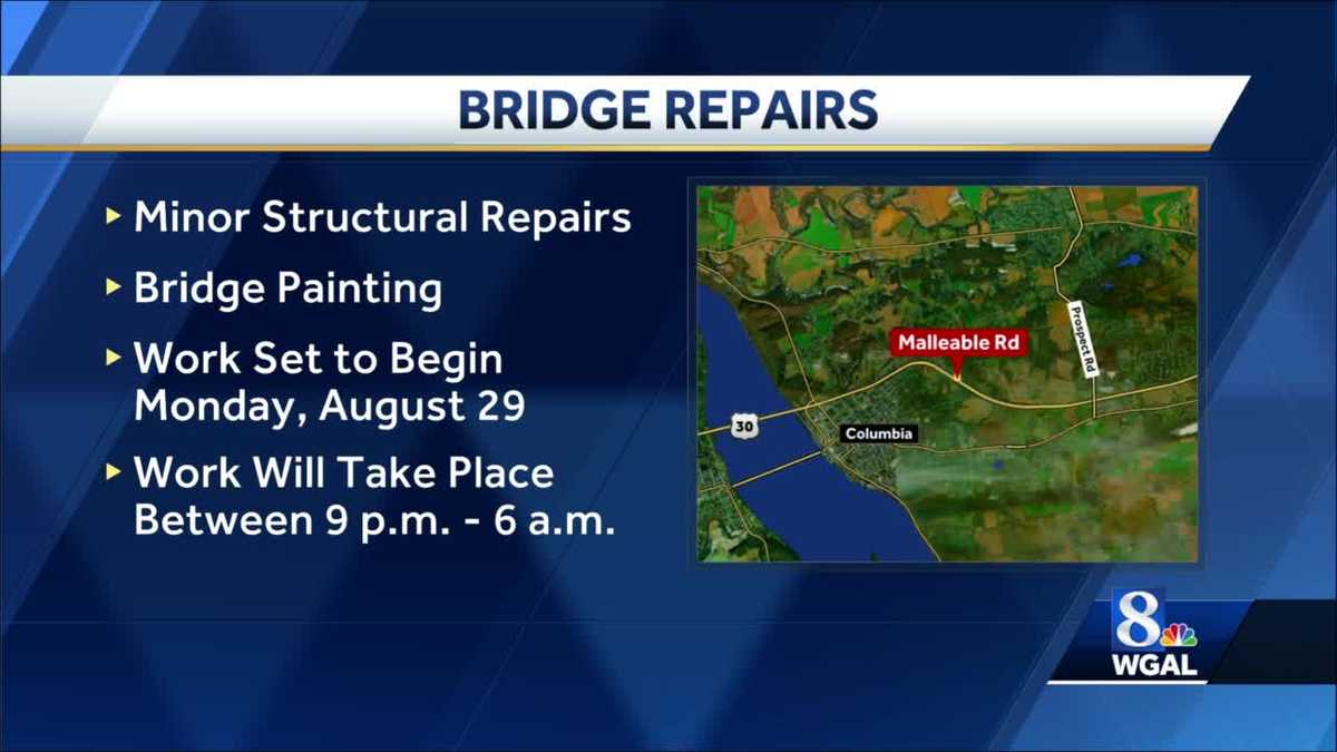 Bridge repair project in place for Lancaster County