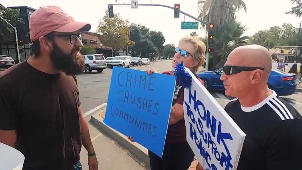 Sacramento neighbors protest crime in Land Park