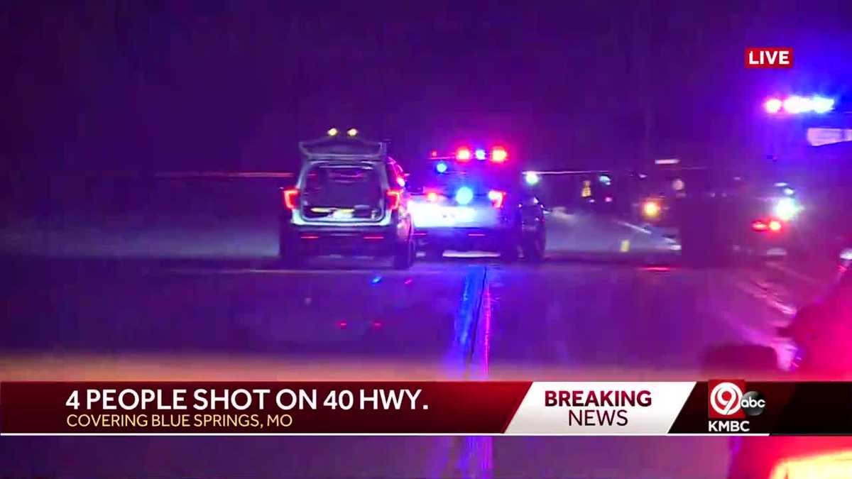 Blue Springs police: 4 people wounded in shooting on 40 Highway