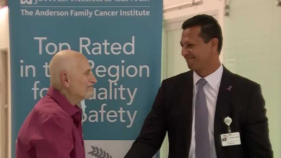 Florida cancer patient tearfully credits doctor for extra time