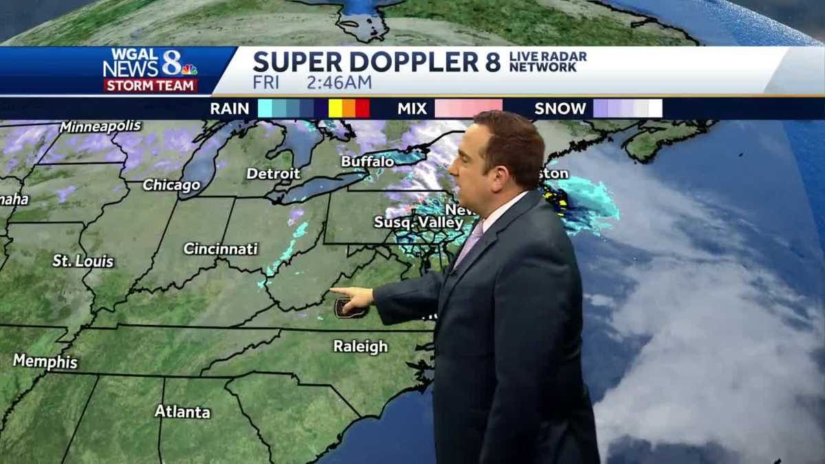 Early morning rain and fog, drier and colder weather for weekend