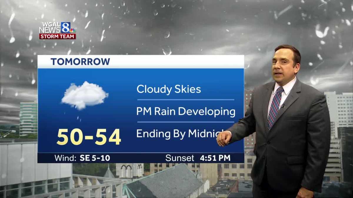 Rainy & Mild New Year's Eve, Drying Out Early New Year's Day