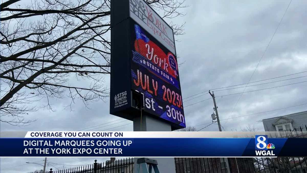 New, digital marquees put up at York Expo Center