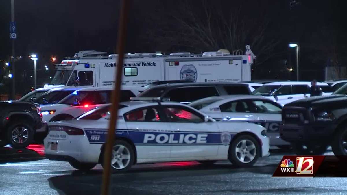 Large police presence in Winston-Salem near Ebert Street Saturday night