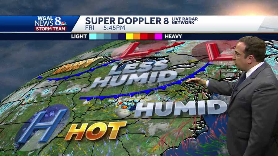 Few Thundershowers Possible Through Early Overnight, Muggy