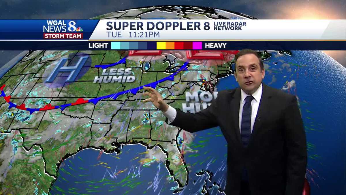 Scattered Showers & Storms Overnight, Early Wednesday