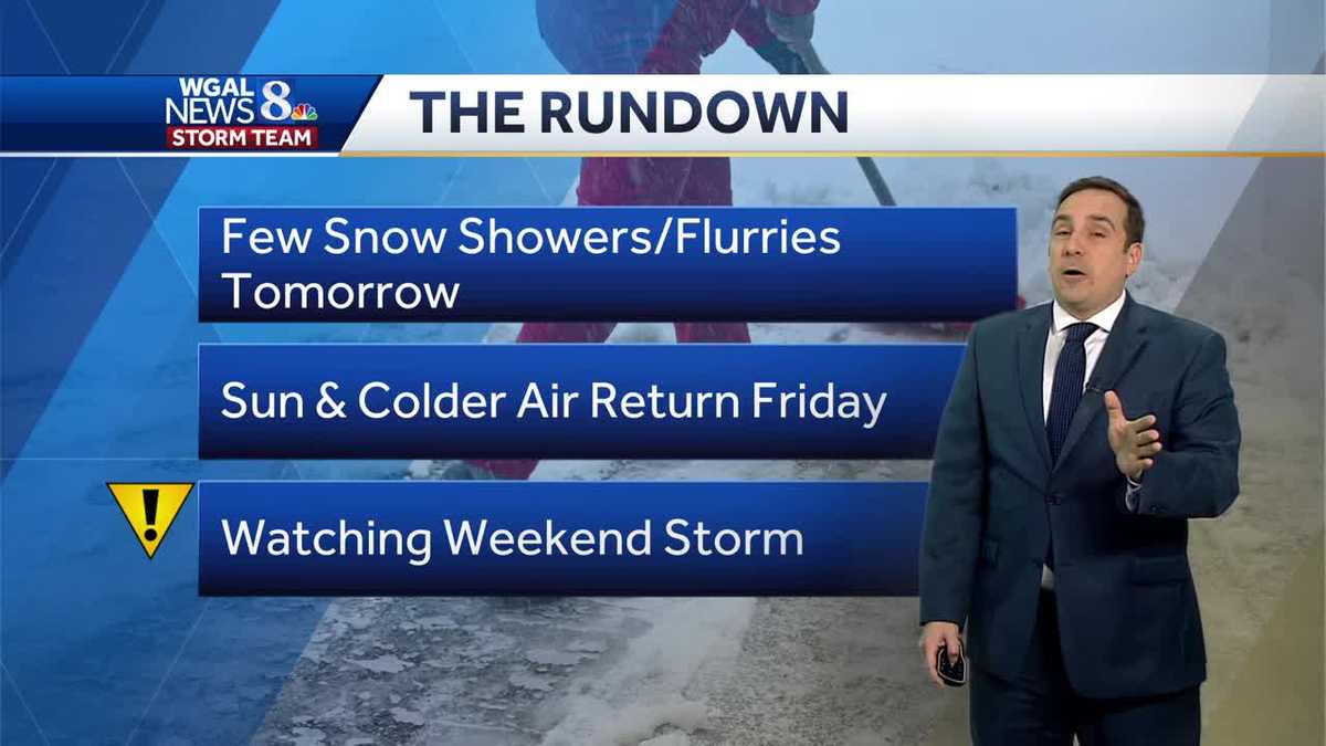 Flurries Possible Thursday; Impactful Winter Storm This Weekend