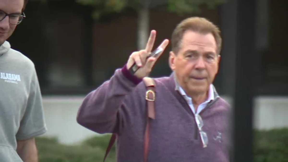 Nick Saban leaves the office at Alabama after retiring