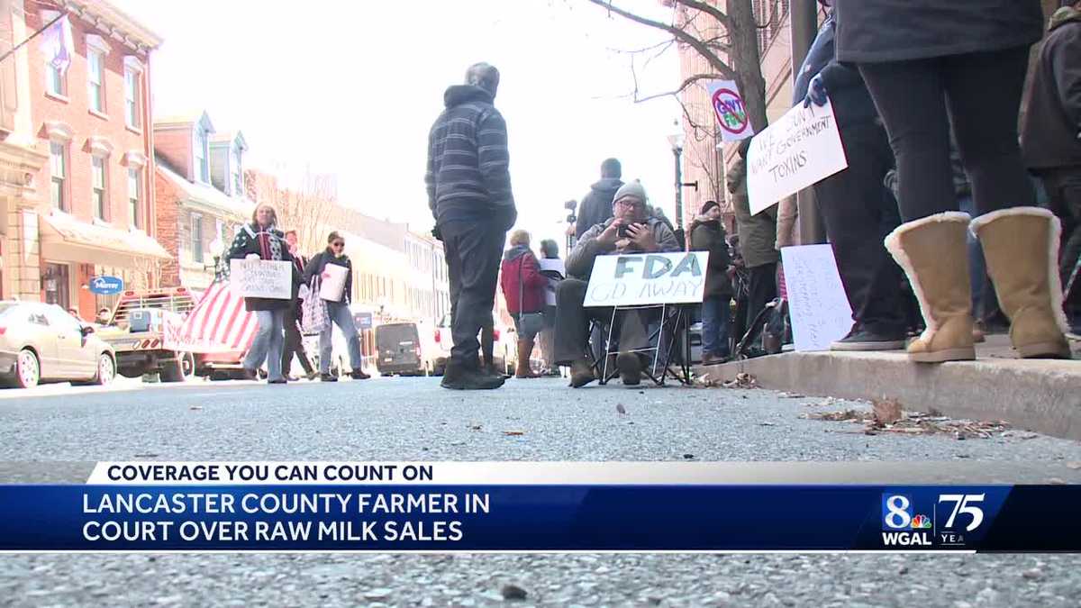 Dozens gather to support Lancaster County farmer in court over raw milk ...