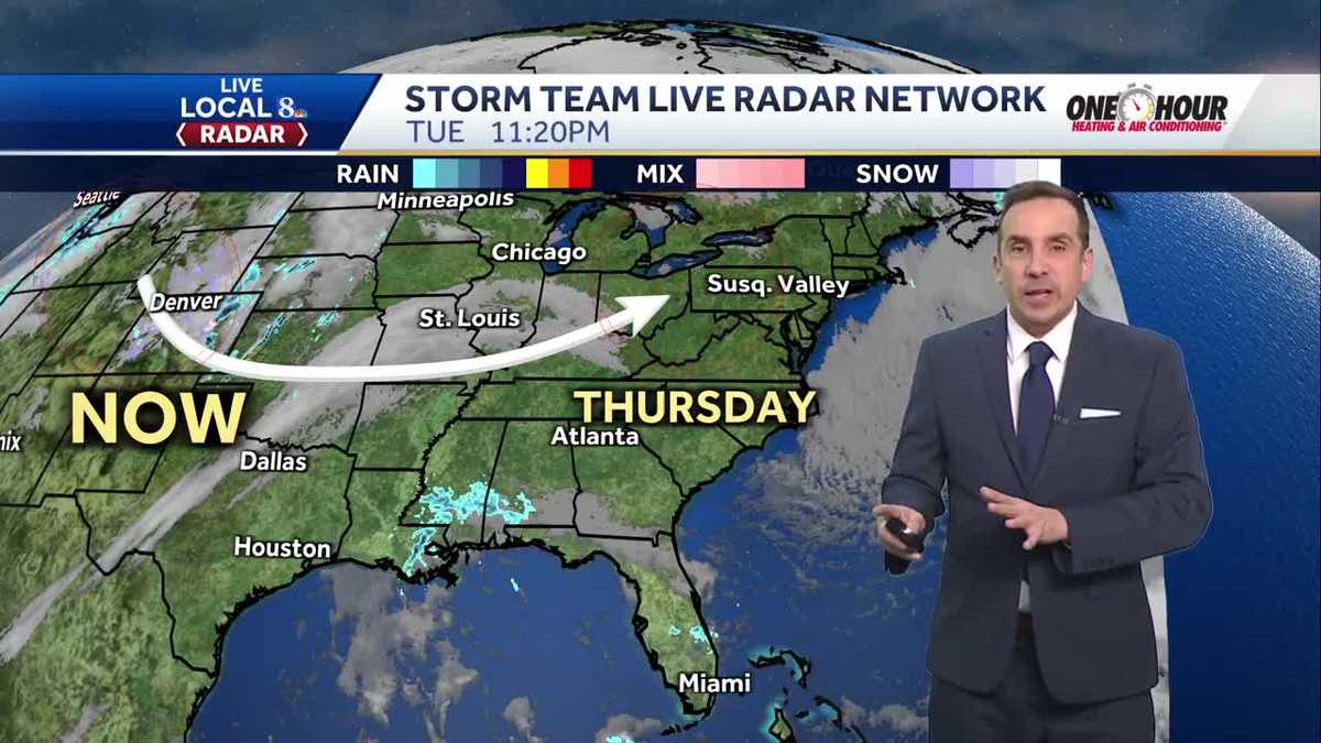 Dry & Seasonable Wednesday; Shower Chances Thursday