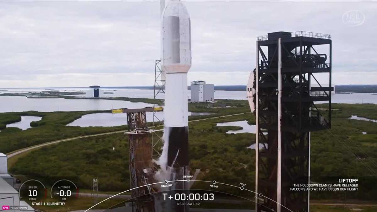 SpaceX: NSIL GSAT-N2 mission launches from Central Florida