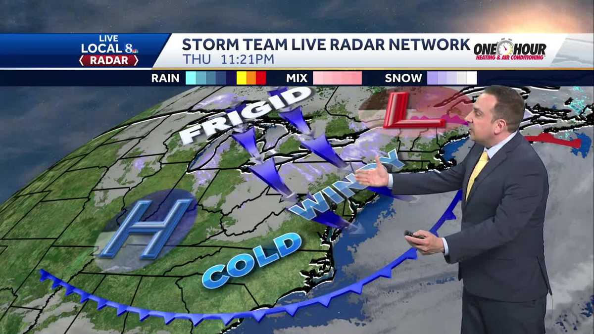 Blustery & Cold Tonight, Friday