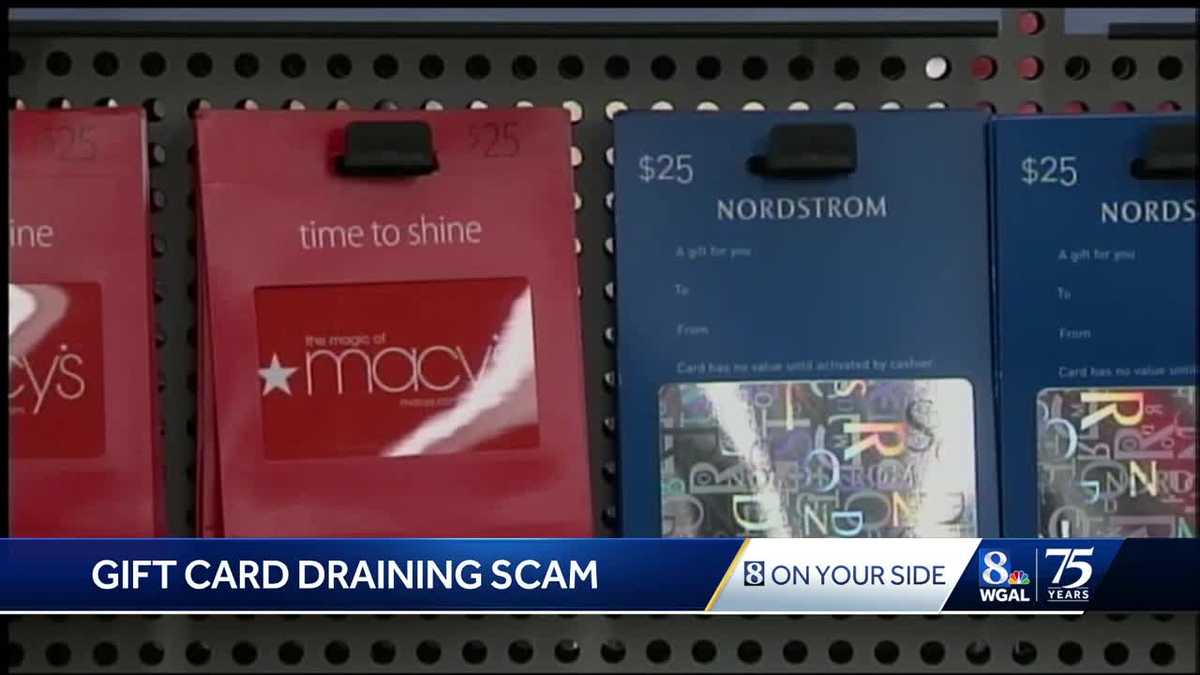 Scammers using drain scam to steal money off of gift cards