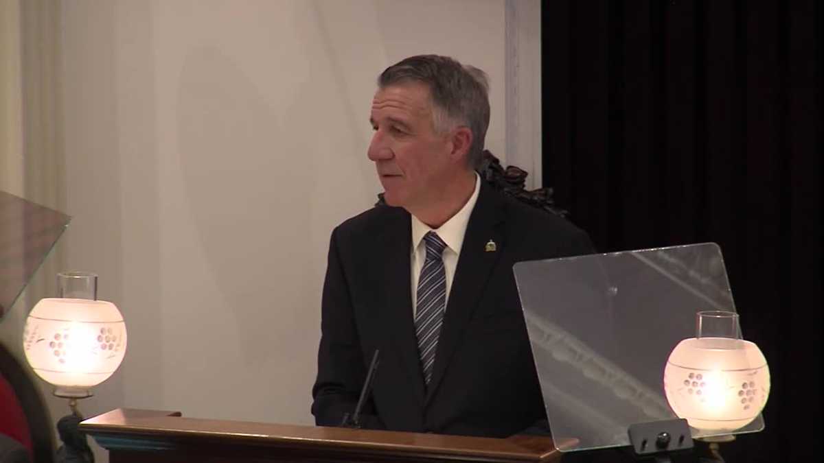 Vermont Gov. Phil Scott gives inaugural address after being sworn-in ...