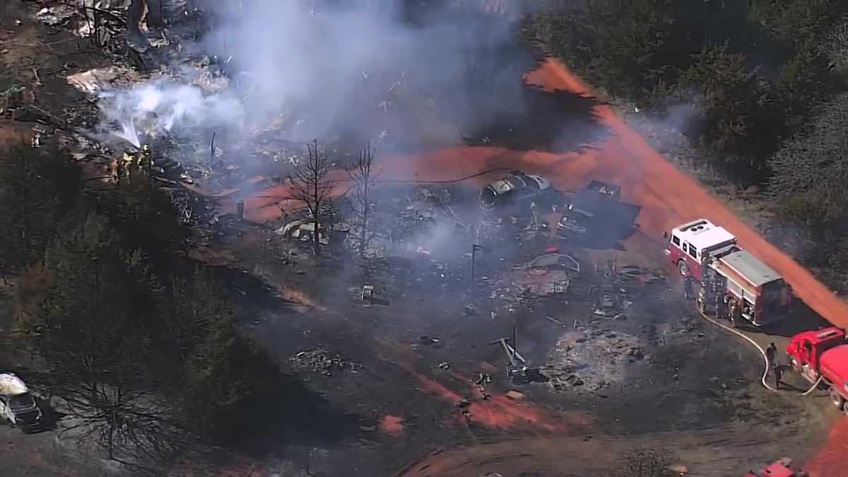 Wellston structure destroyed as wildfire prompts evacuations