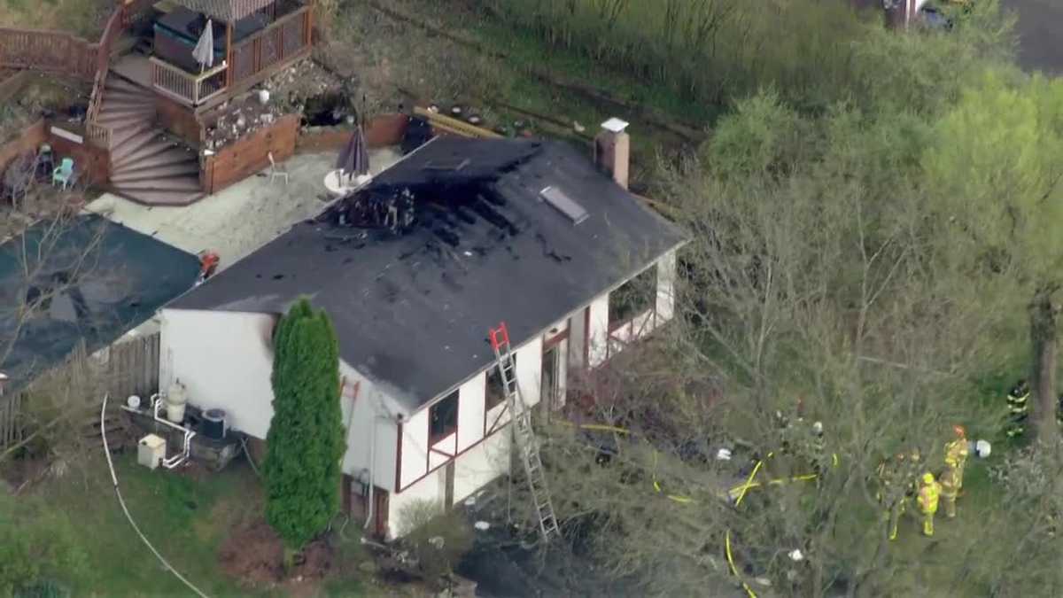 Roof massively major damage following fire in Upper St. Clair Township