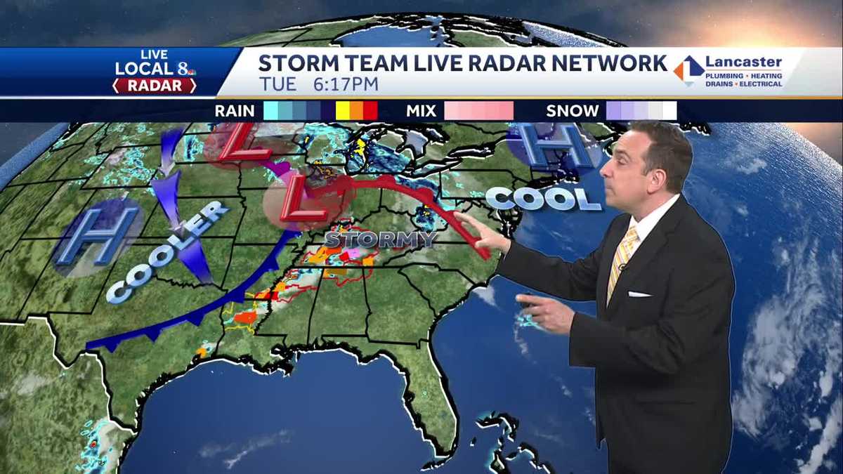 Periods Of Chilly Rain Wednesday & Thursday