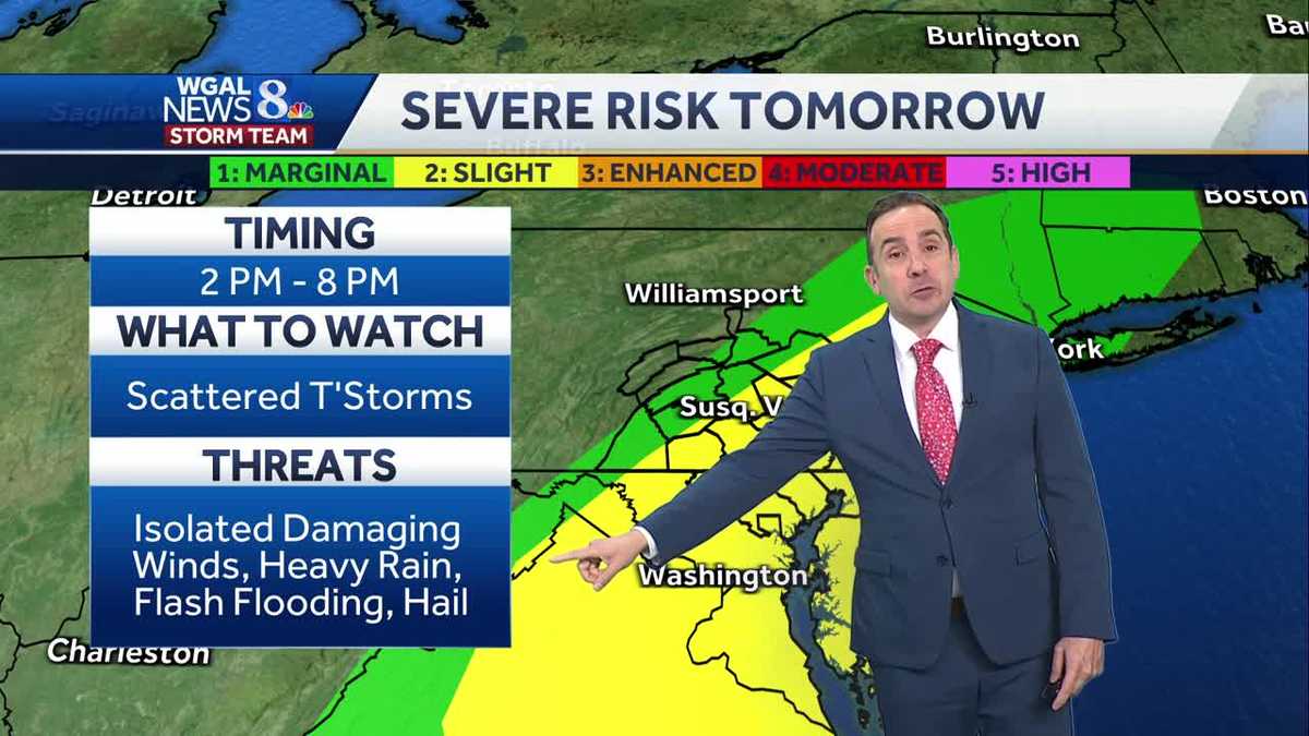 Few T'Showers This Evening,Higher Chances For Storms Tuesday